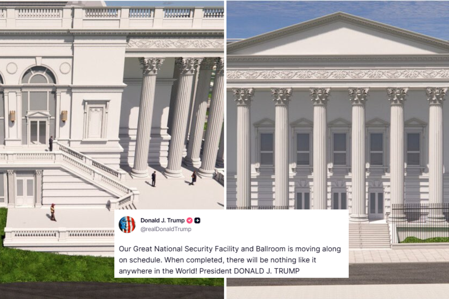 Trump unveils new name for White House ballroom