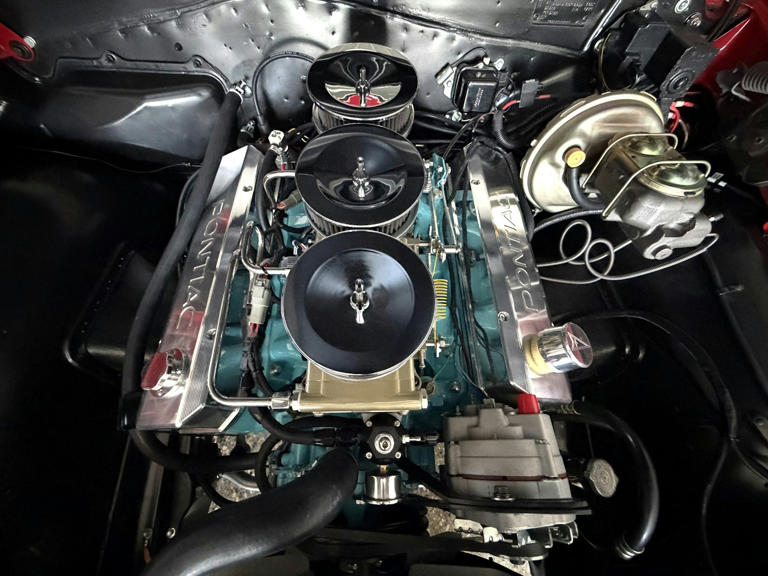 This 507-hp 1965 Pontiac GTO convertible is a 455-powered tri-power stunner