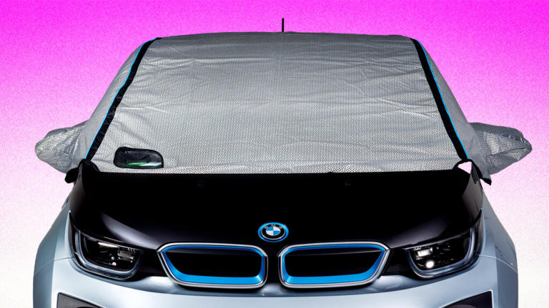Your windshield sunshade barely cools the air, but it saves your ...