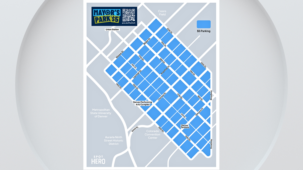 Denver, Spot Hero announce partnership to offer $5 parking downtown