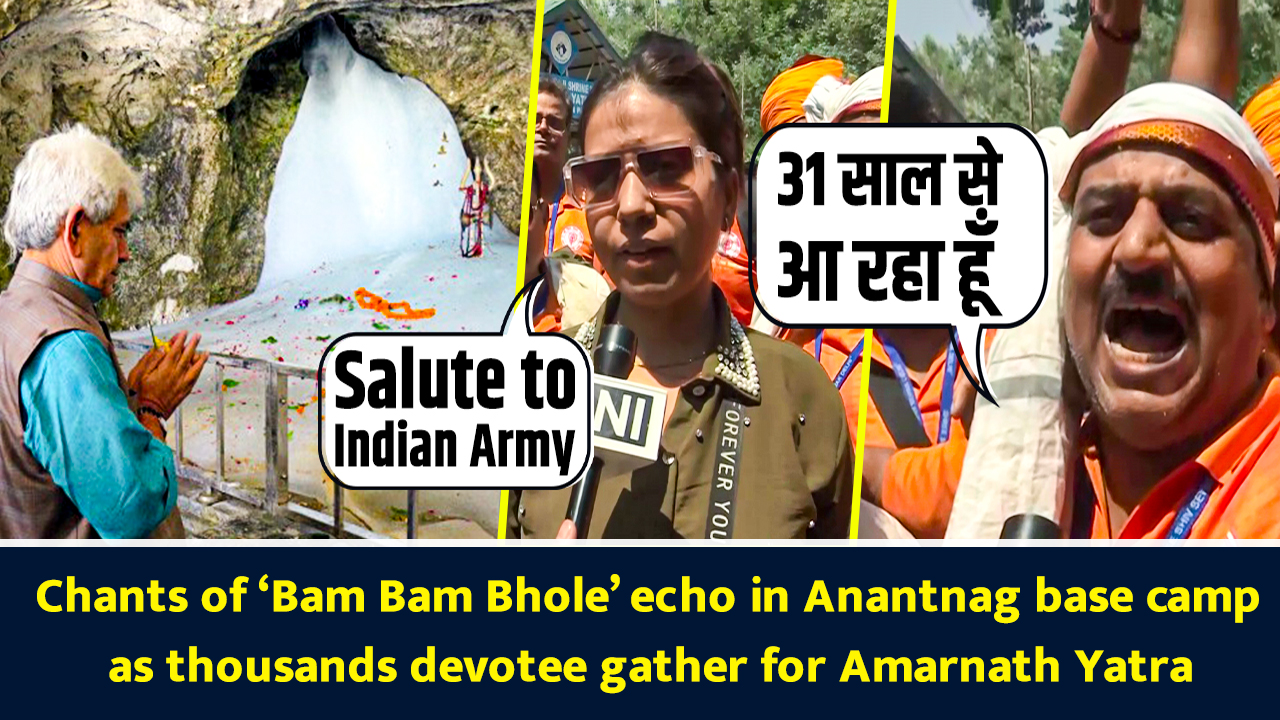 Chants of ‘Bam Bam Bhole’ echo in Anantnag base camp as thousands ...