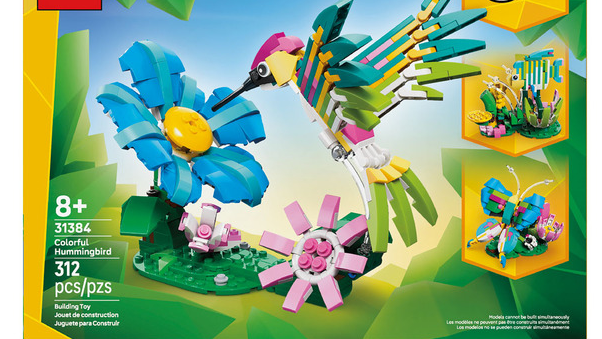 Aldi's cute new 3-in-1 Lego set builds a hummingbird, butterfly or fish