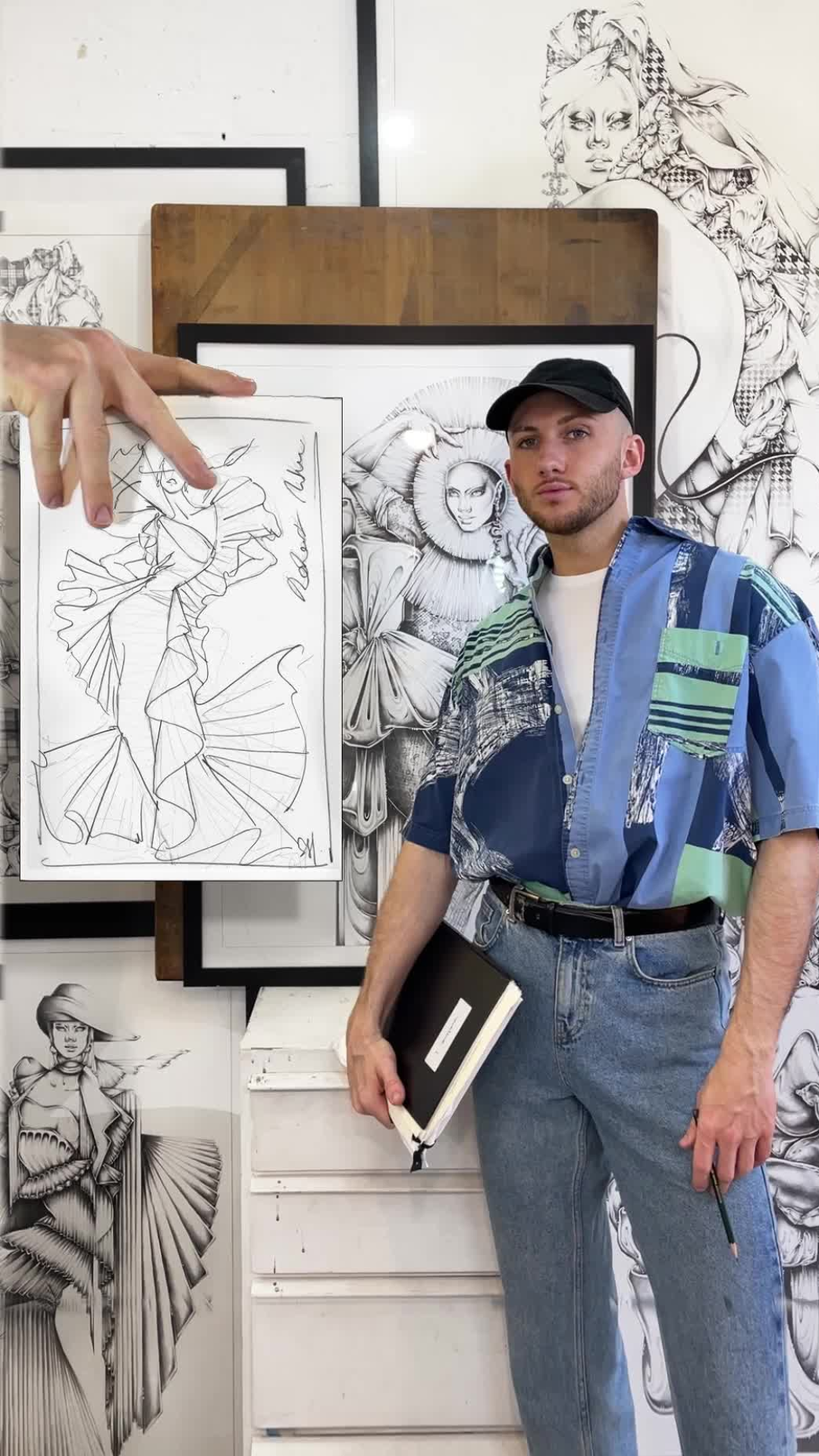 Transforming rough sketches into fashion illustrations process