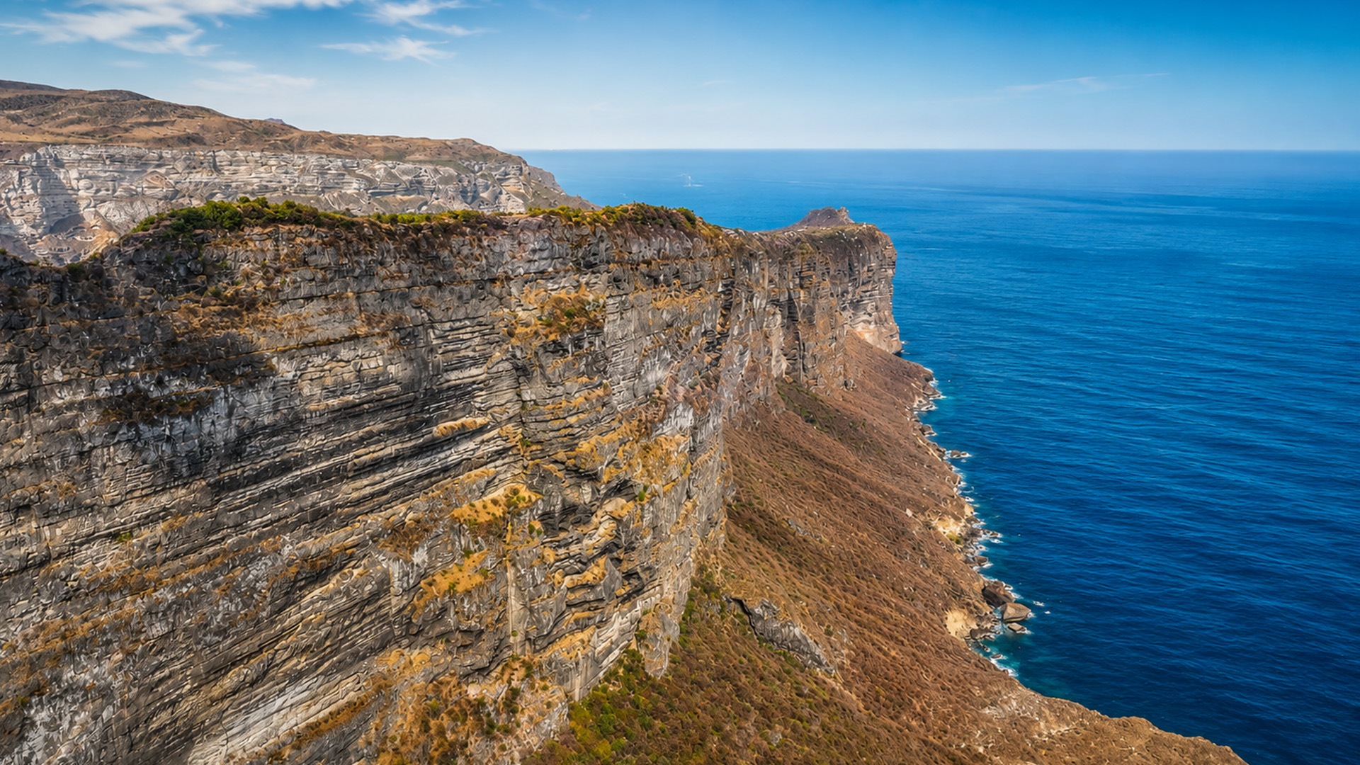 Layers of rock shaped over millions of years
