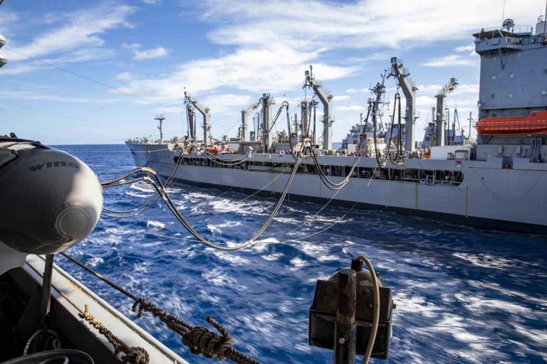 Military Sealift Command ship makes history with rare combat award