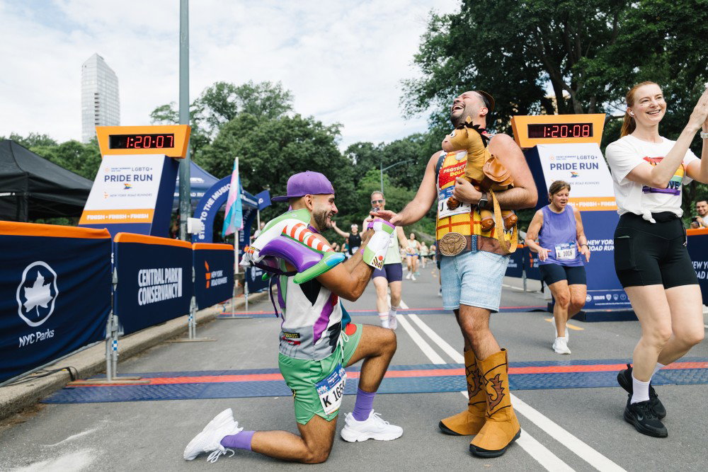 Buzz Lightyear & Woody got engaged at the NYC Pride Run and went ...