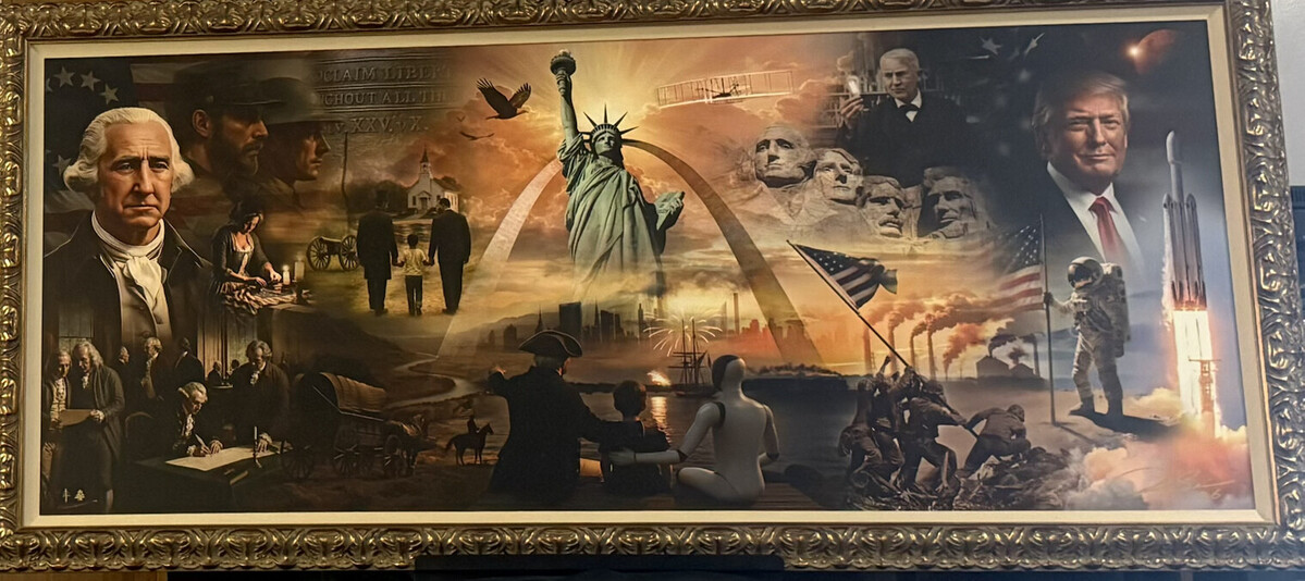 What the hell is that weird painting Donald Trump just posted?