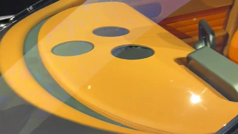 Nobody noticed the giant smiley face on the Ferrari Luce’s dashboard
