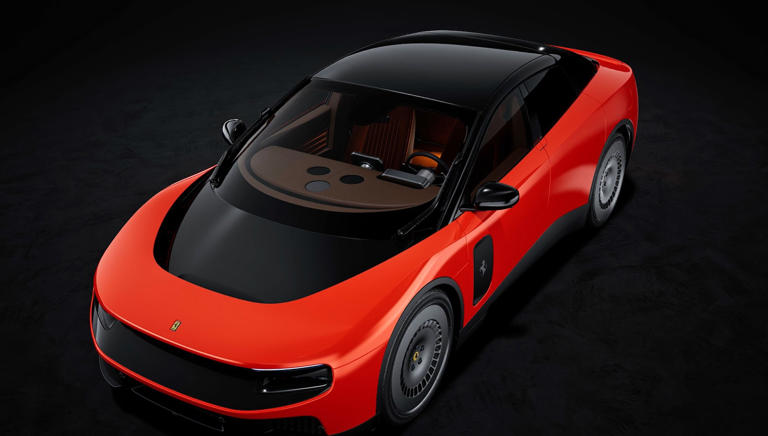 Nobody noticed the giant smiley face on the Ferrari Luce’s dashboard