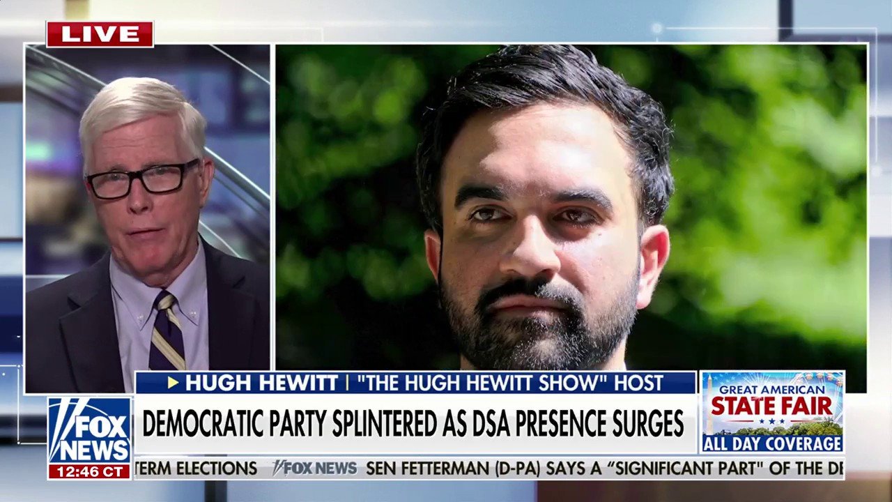 Hugh Hewitt criticizes socialist candidates as Democratic Party splinters