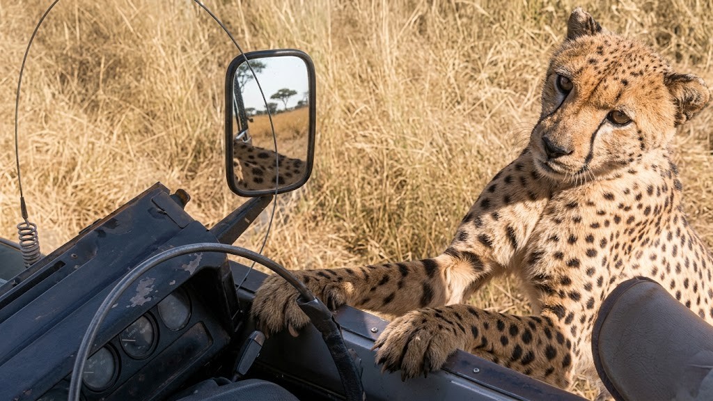 Watch what happens when a calm animal encounter turns into total panic