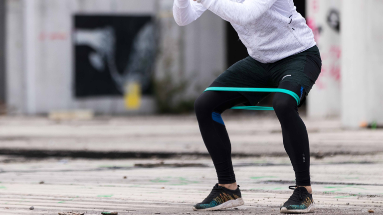 Trainer prescribes banded side squats to undo negative effects of ...