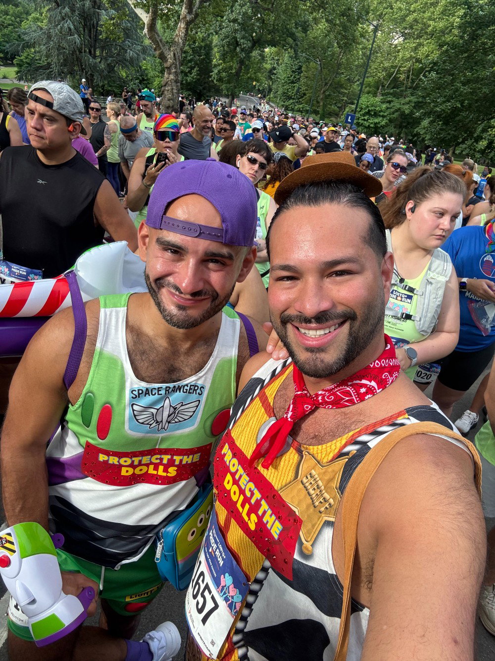 Buzz Lightyear & Woody got engaged at the NYC Pride Run and went ...