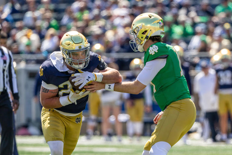 Notre Dame football's three most important offensive position battles ...