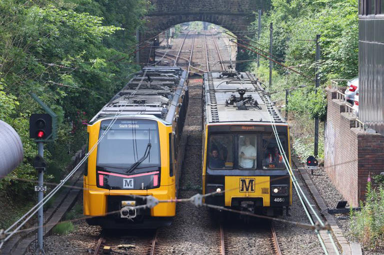 Old Tyne and Wear Metro train spotted after last official week of service