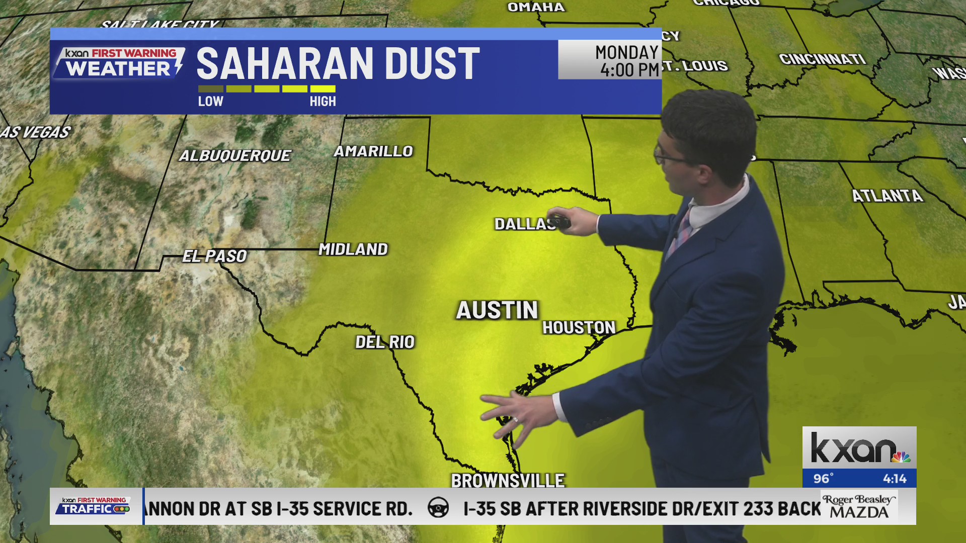 Saharan dust plume parked over Texas | KXAN weather forecast (June 29)