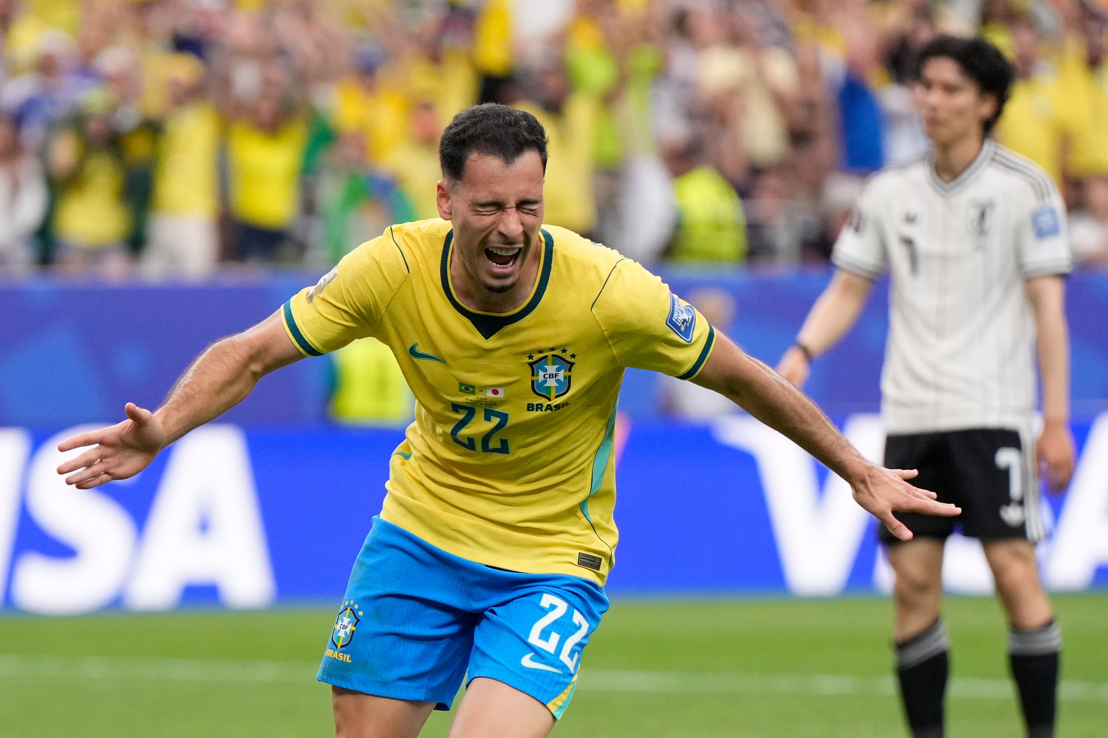 Gabriel Martinelli scores late in injury time to help Brazil beat Japan ...