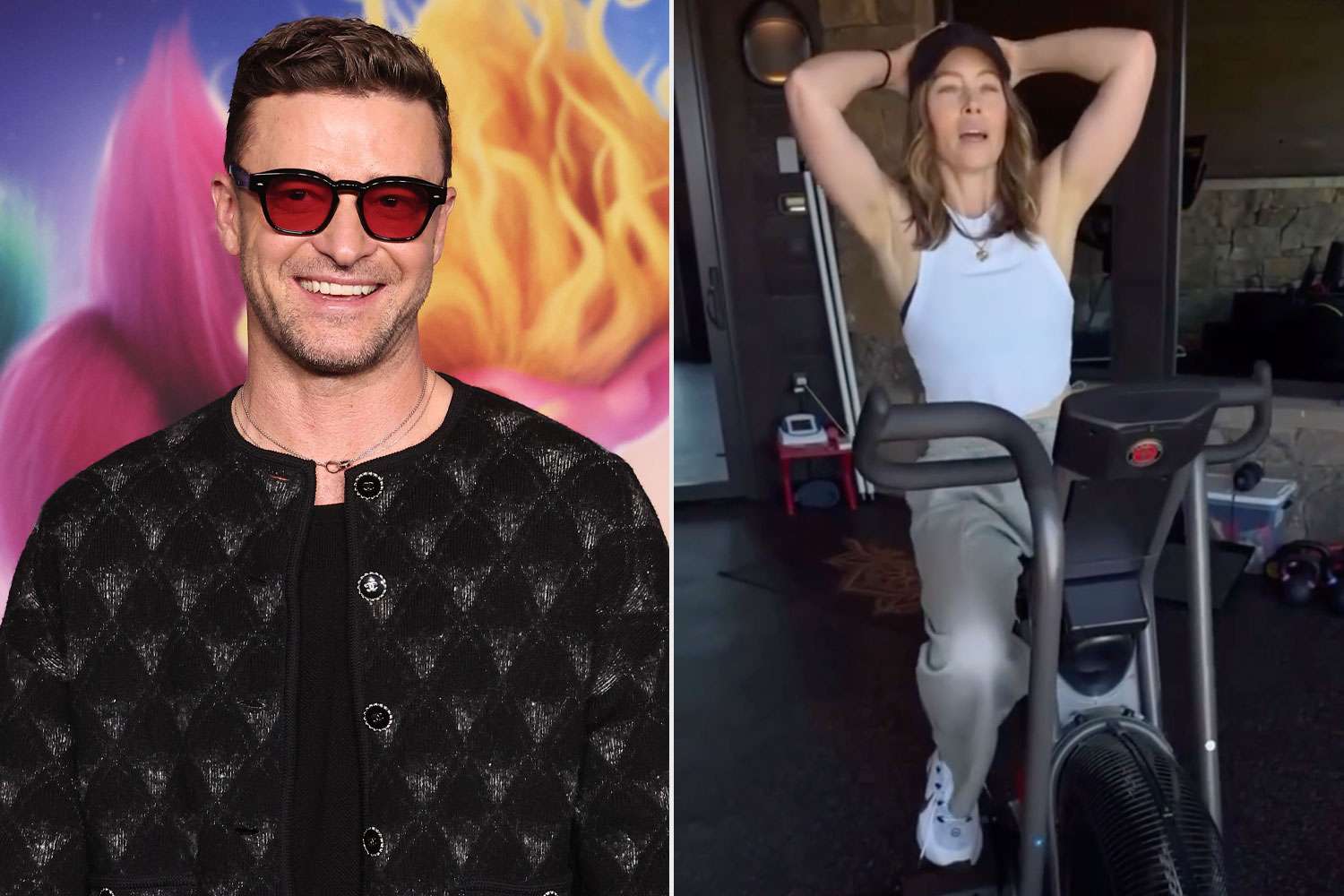 Justin Timberlake says he's 'literally eating onion rings' while wife ...