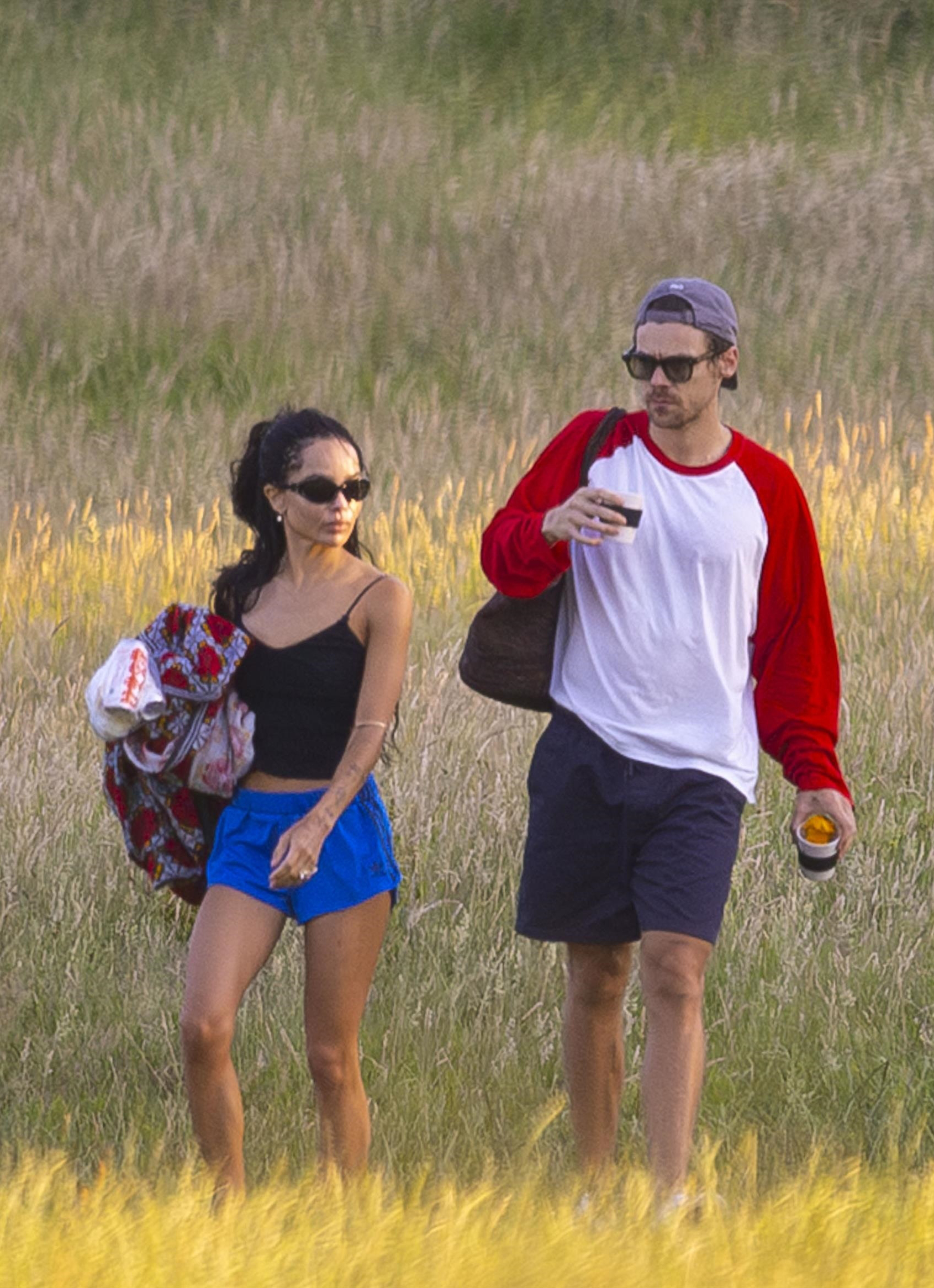 Zoë Kravitz agrees—the track shorts trend is a heatwave essential