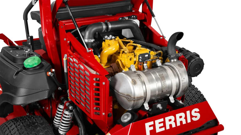 CAT diesel-powered mower has a bigger engine than a Honda Civic