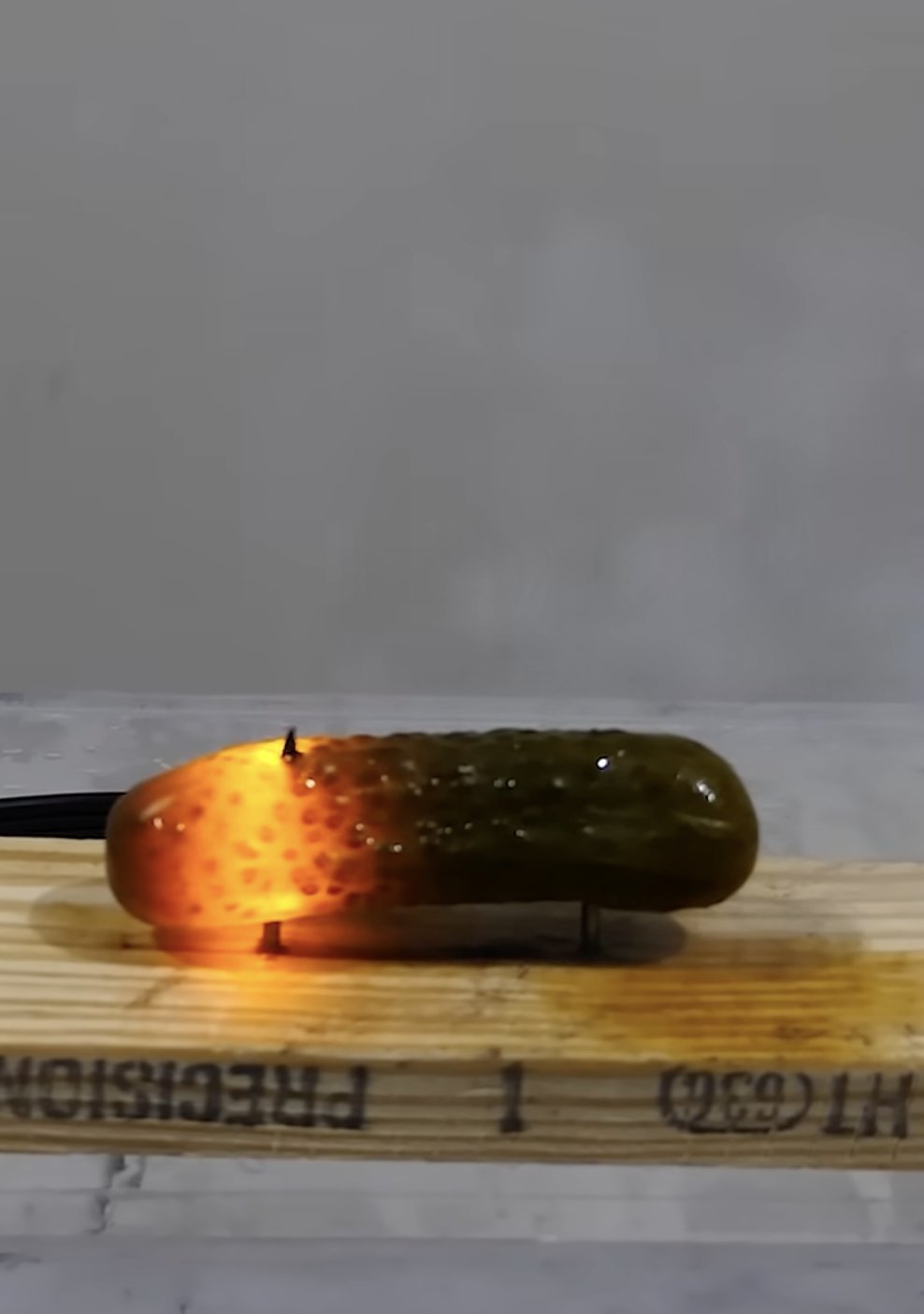 Pickles as light bulbs