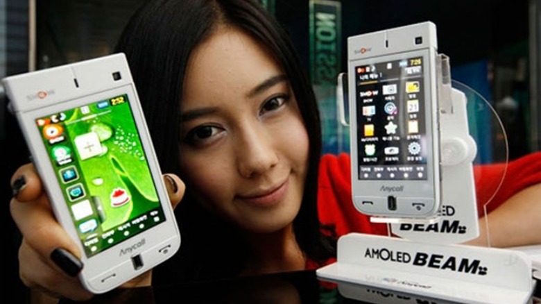 This old school Samsung Galaxy phone was a mini projector