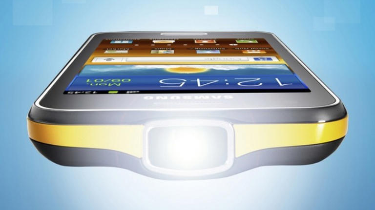 This old school Samsung Galaxy phone was a mini projector