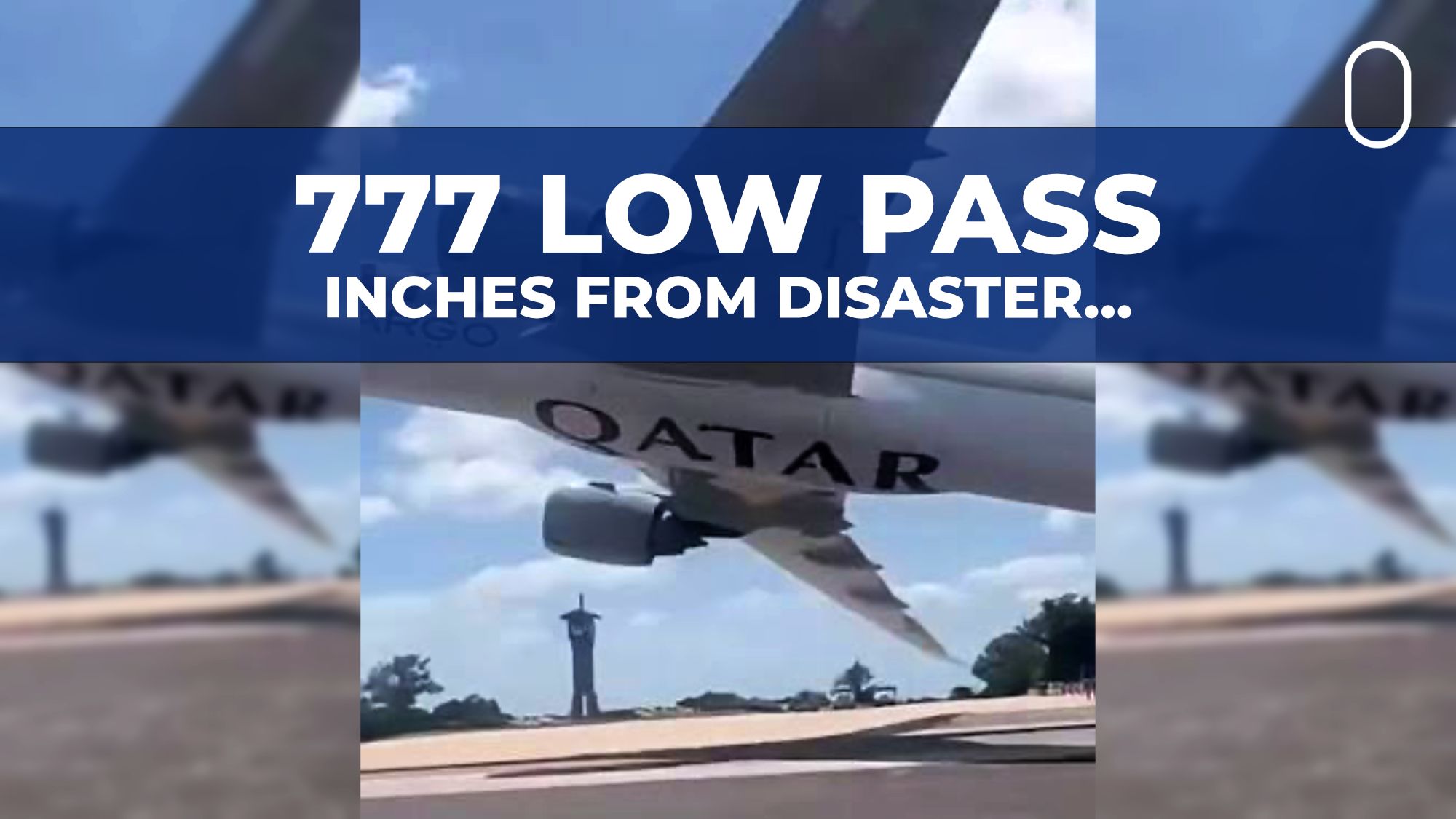 Risky low pass caught on camera: Boeing 777-200LR converted freighter ...