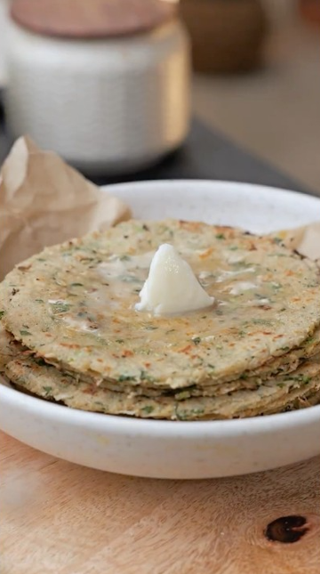 Jowar mooli paratha wholesome Indian breakfast