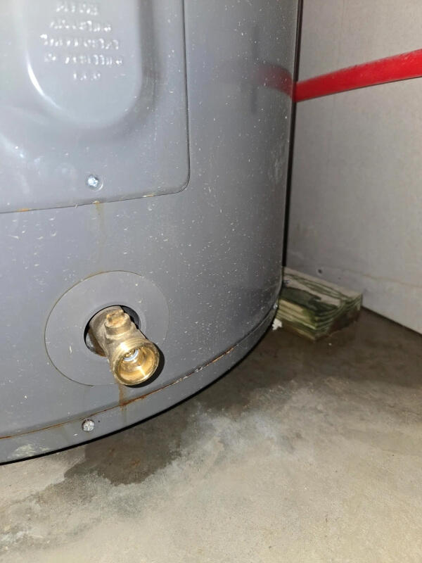 Builder came back once, but warranty may say this 6-month-old water ...