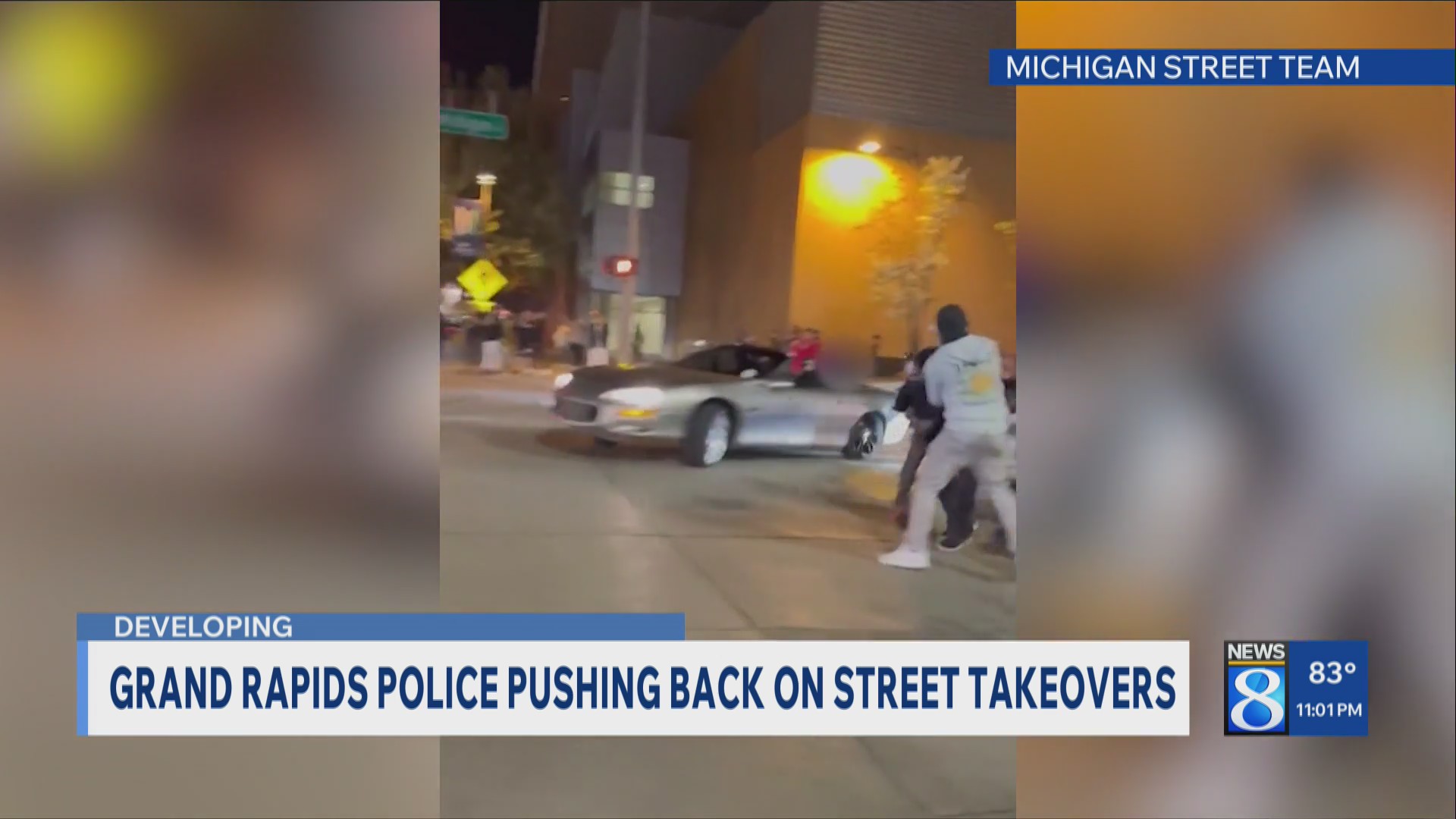 Weekend street takeovers lead to 1 arrest in Grand Rapids