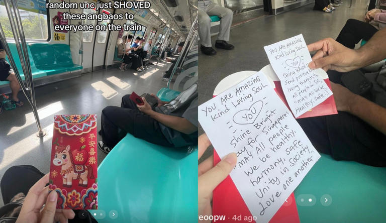 Random uncle strikes again: Man distributes uplifting messages to ...