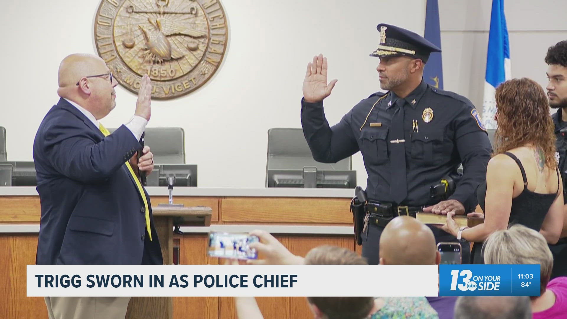 Joseph Trigg sworn in as 16th police chief of Grand Rapids, vows to ...