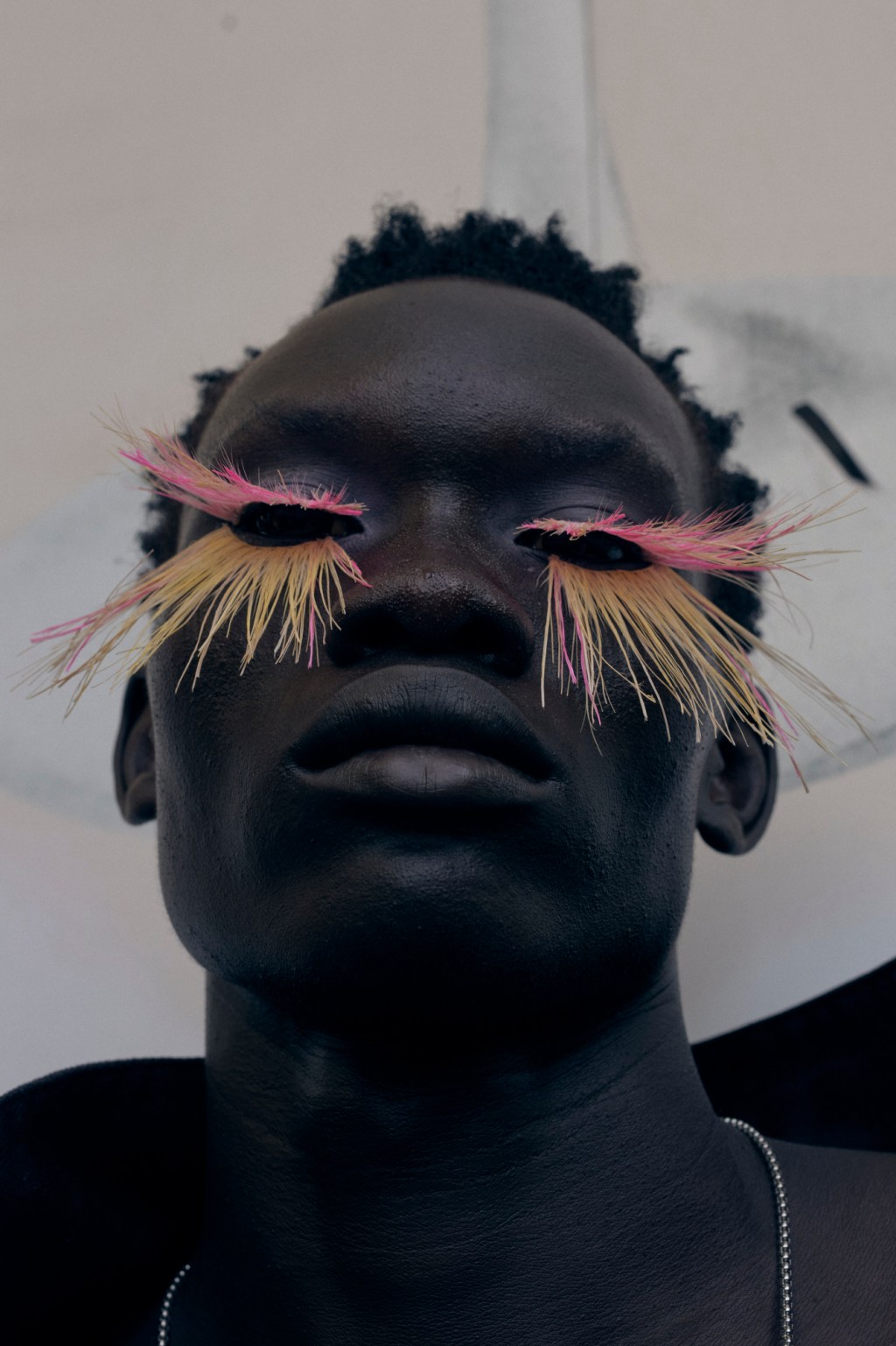 Unorthodox hair and makeup at Paris men's spring 2027 shows