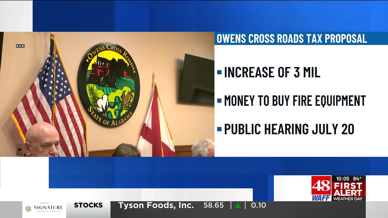 Owens Cross Roads considers property tax increase to fund fire protection