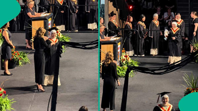 Watch video of school official removing graduate's Palestinian scarf at ...
