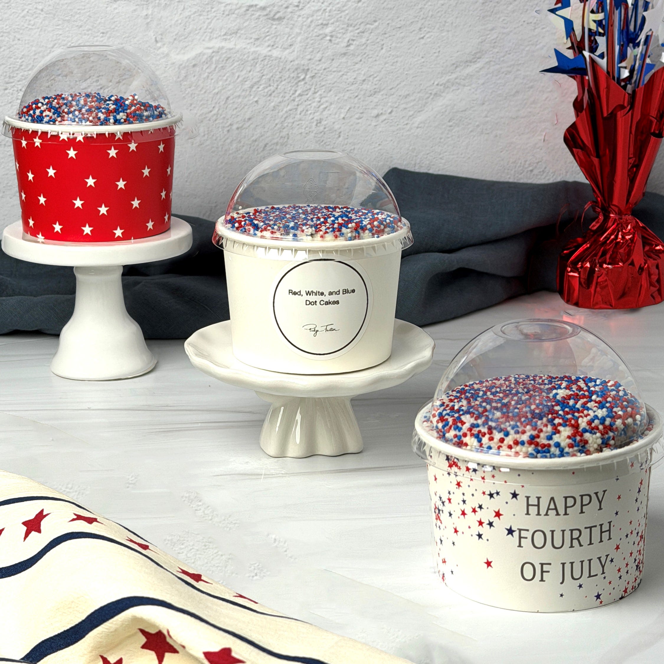 Join the craze with tips to make your own 4th of July dot cake