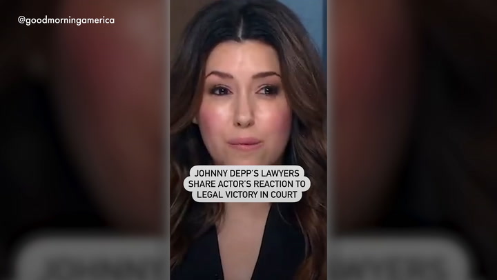 Watch: Johnny Depp's reaction to defamation win against Amber Heard ...