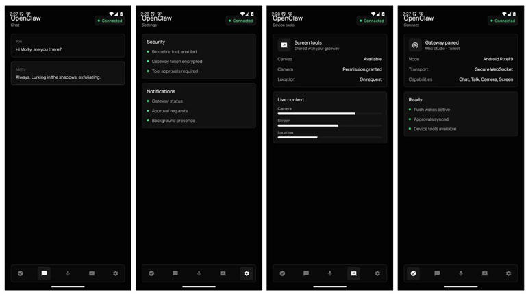 L'app OpenClaw arrive sur Android et iOS mais son design fait débat