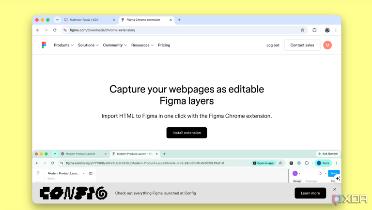 Figma's Chrome extension does something I've wanted since I started ...