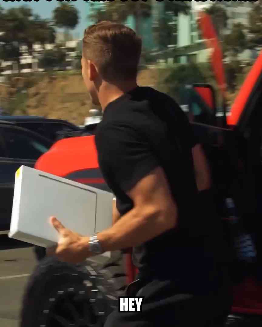 He started running at them fast - but his motive was far different than ...