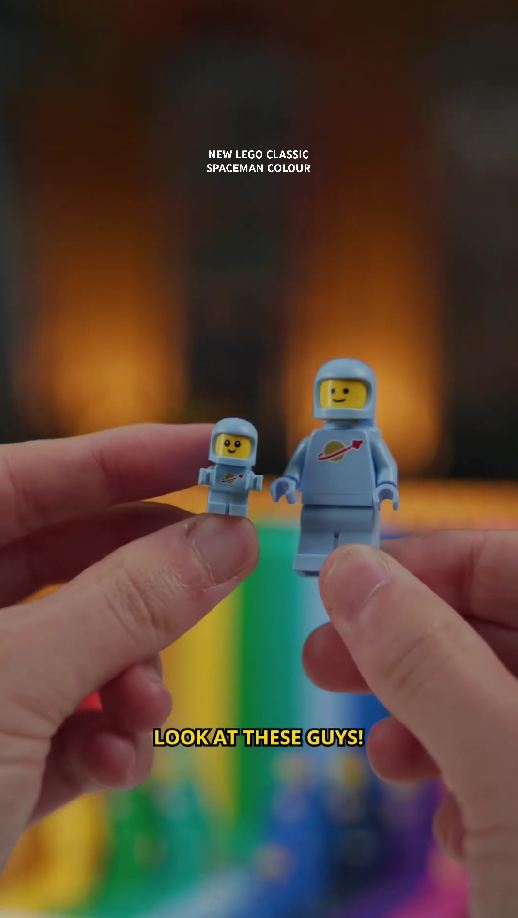 Meet the light blue LEGO classic spaceman minifigure