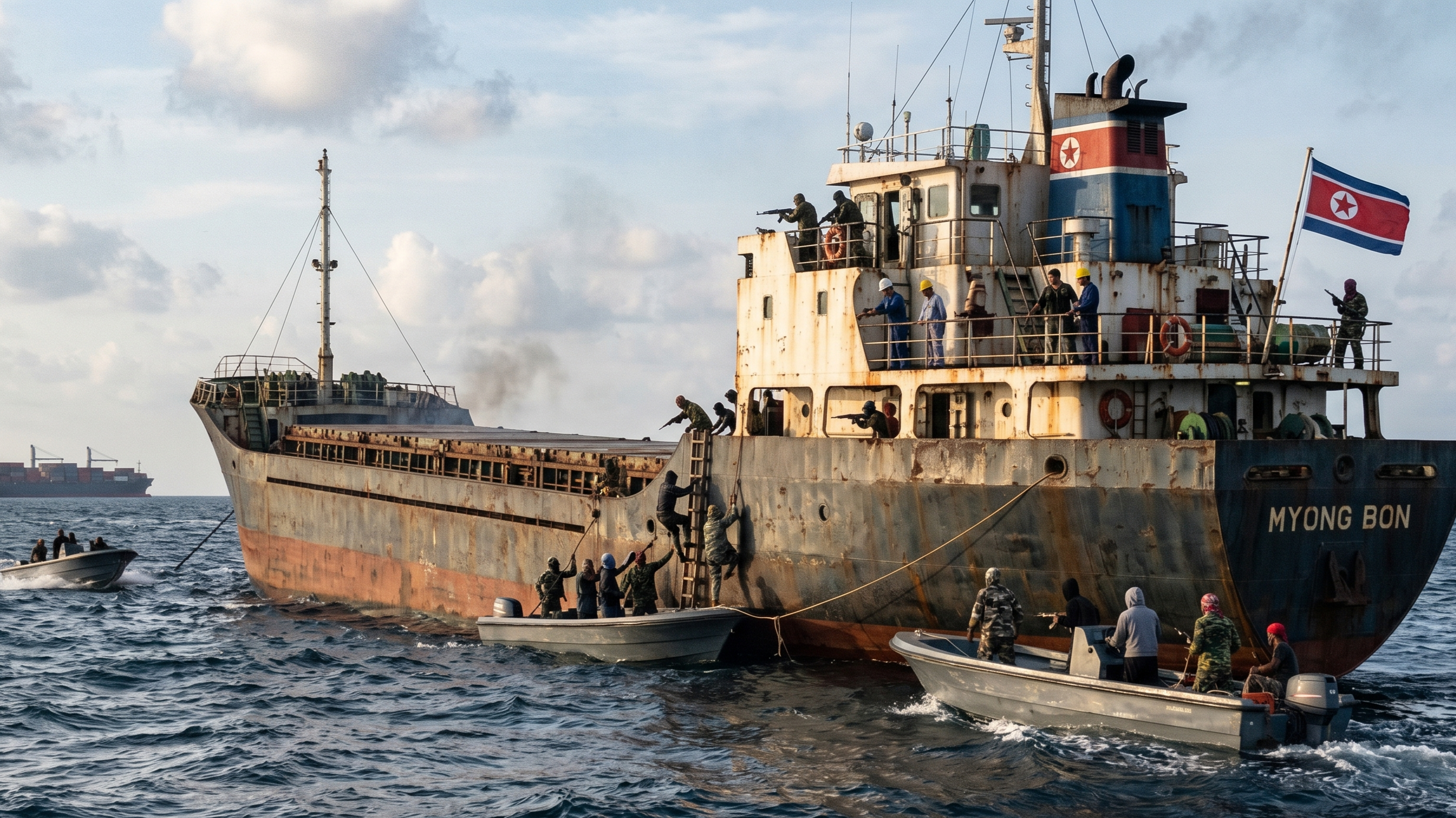 A North Korean ship was hijacked by pirates - then the US Navy came to ...