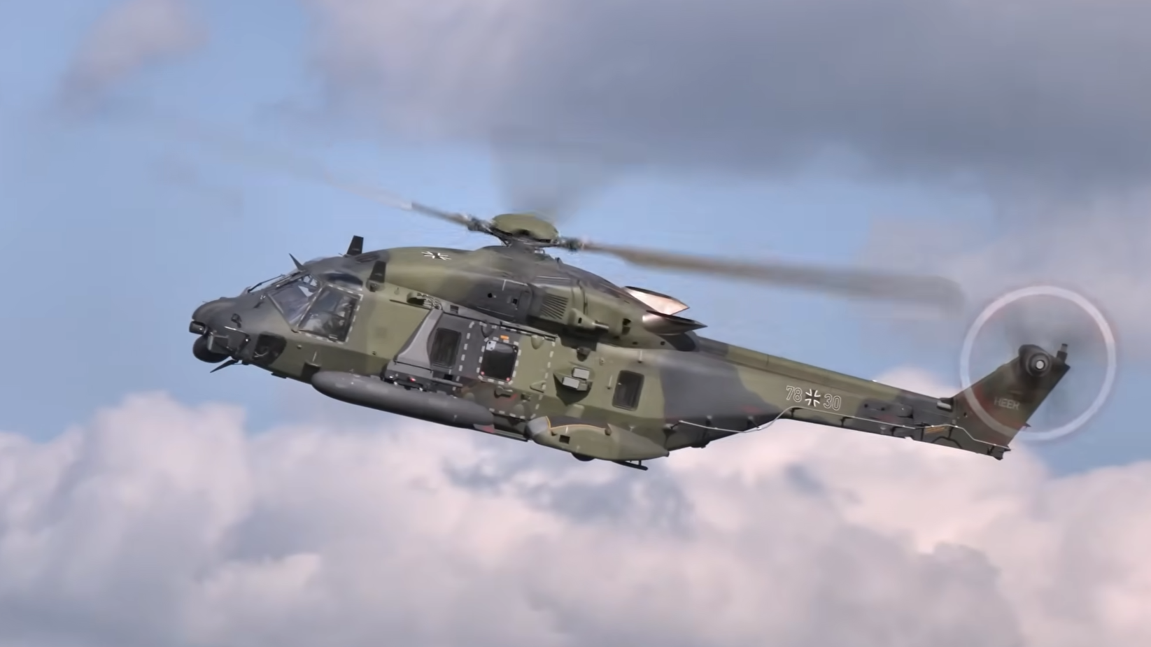 Watch this NH90 twist through the sky - the low pass is incredible