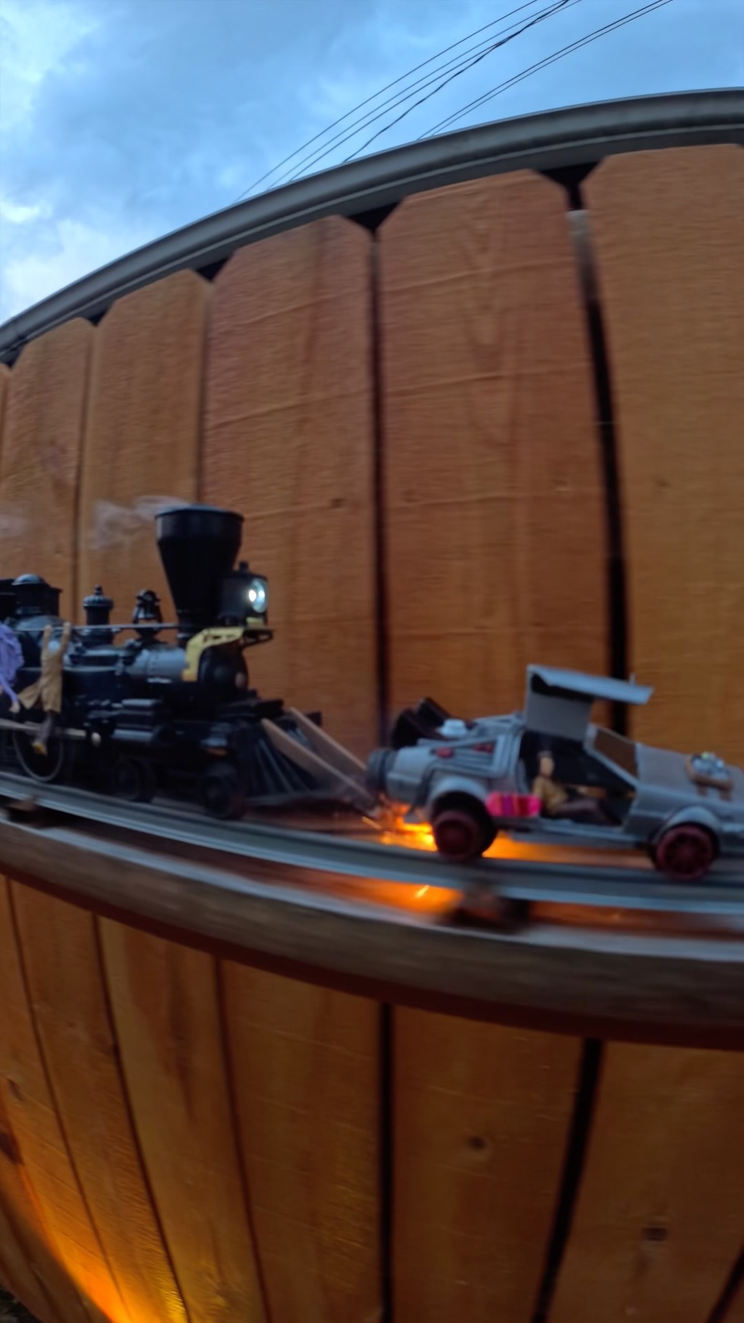 A few more details to my Back to the Future fence train.
