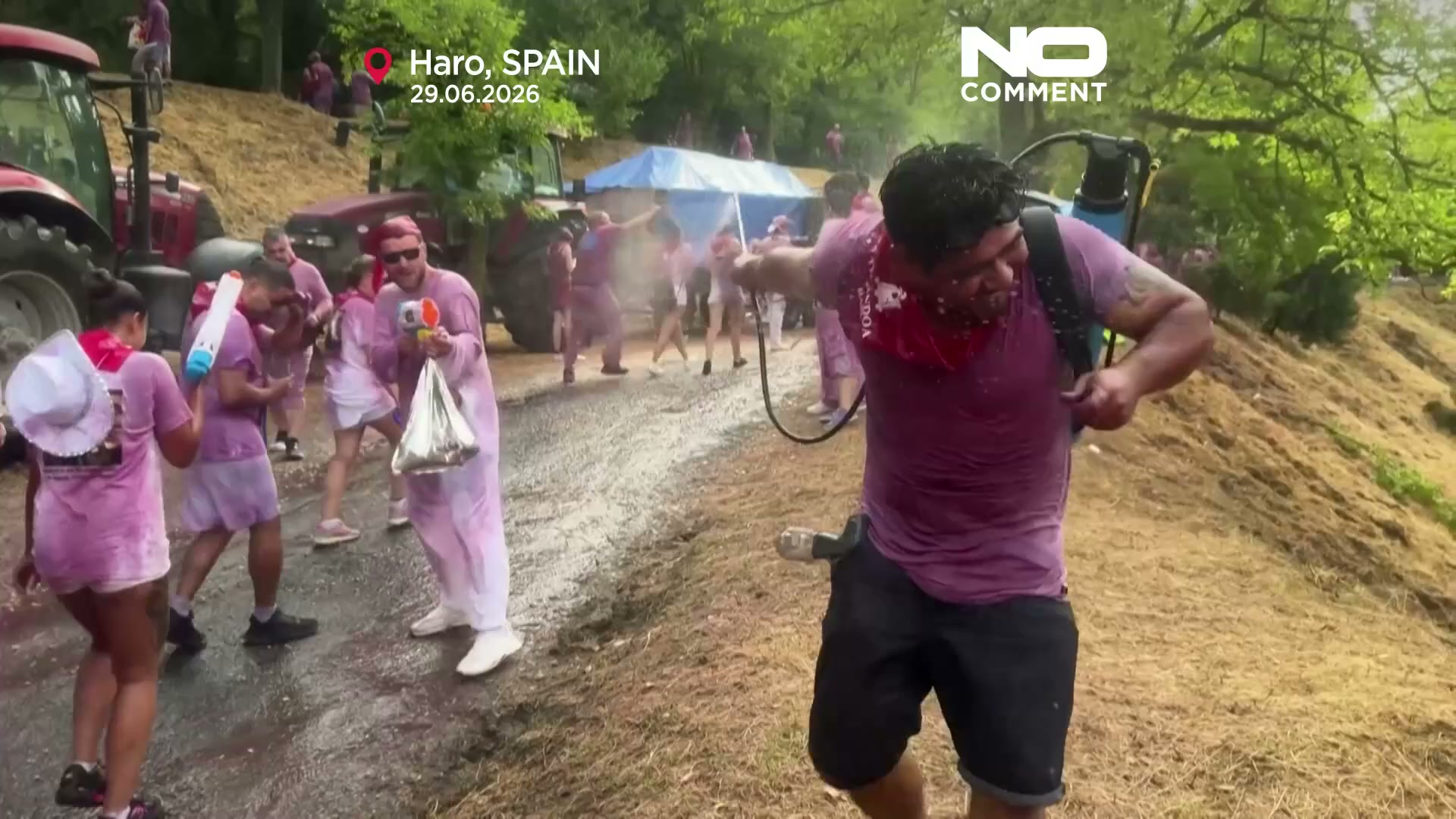Thousands soaked in wine at Spain's iconic festival