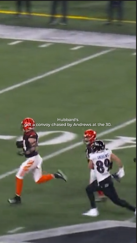 Sam Hubbard's 98-yard house call never gets old