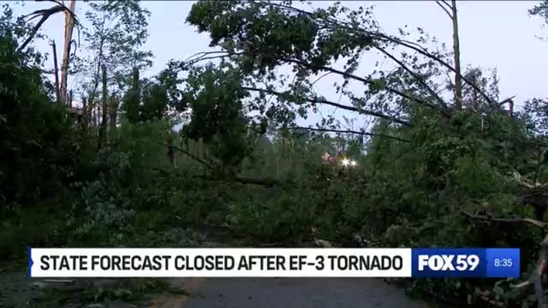 Morgan-Monroe State Forest still closed after powerful tornado sweeps ...