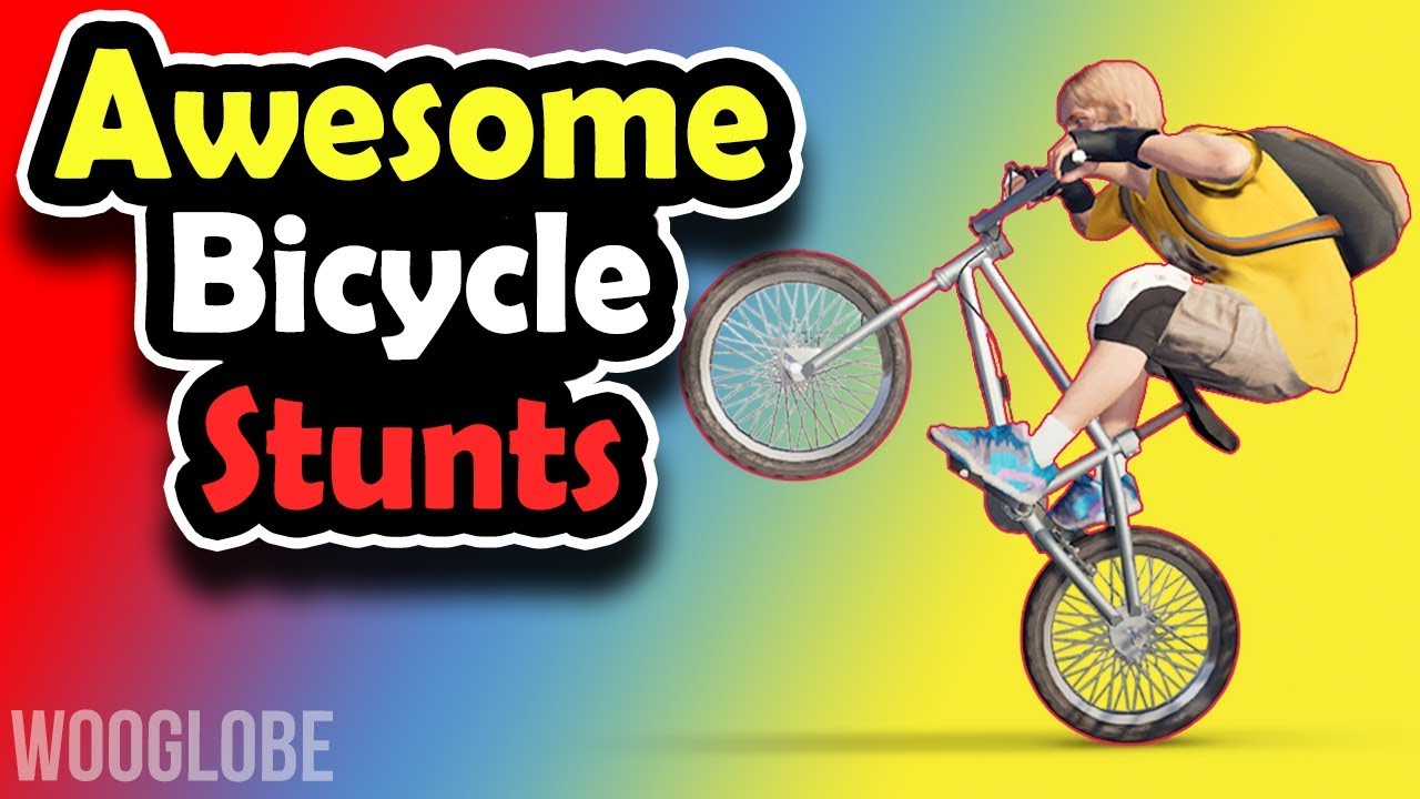 Daring mountain biker practices insane stunts on automated stage ahead ...