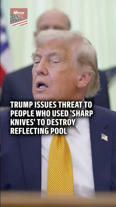 Trump issues threat to vandals who used 'sharp knives and muscle' to ...